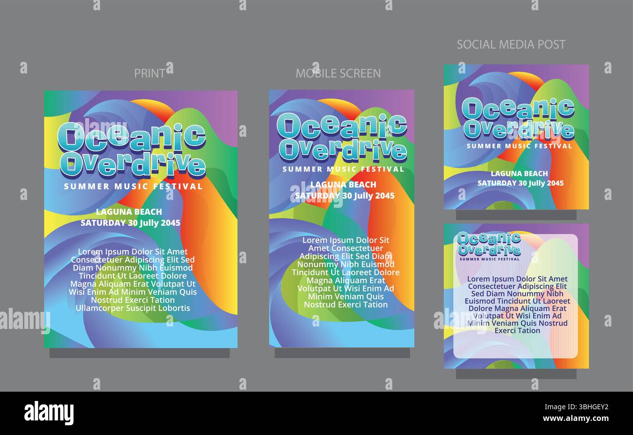 Summer party event celebration Stock Vector Images - Alamy