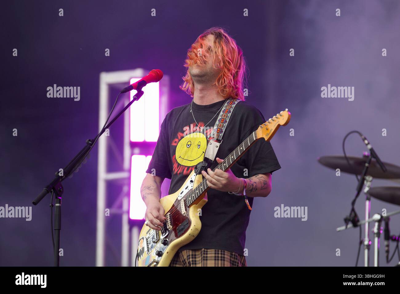 Royel Maddell from the band Royel Otis performs during the Governors ...