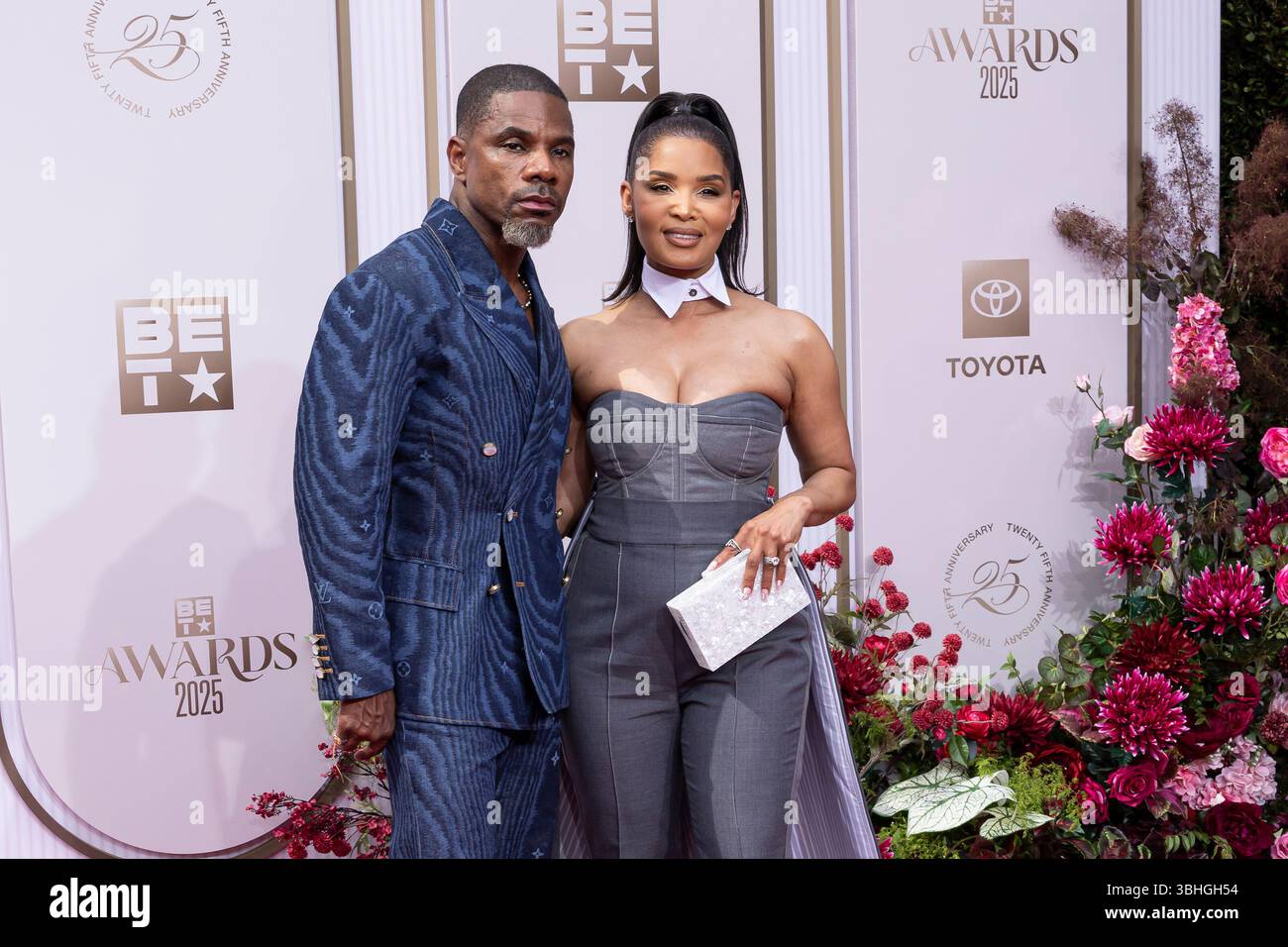 Los Angeles, USA. 09th June, 2025. Kirk Franklin and Tammy Collins ...
