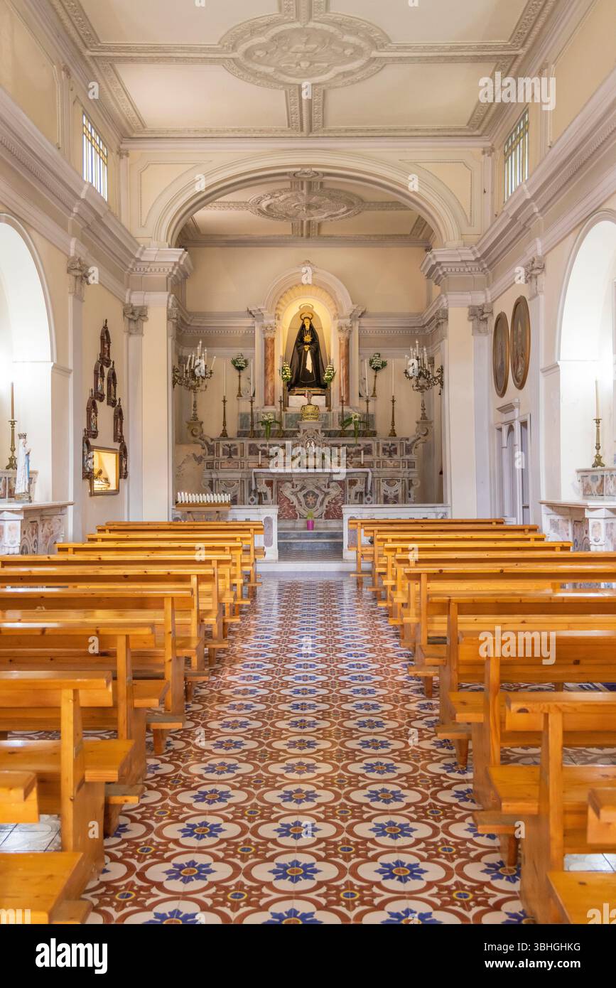 April 9, 2023. Italy, Basilicata, Maratea. Church of Our Lady of ...