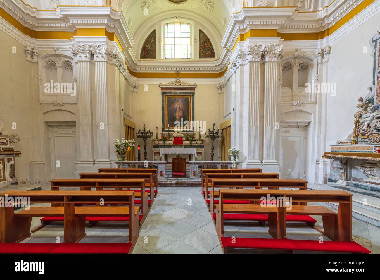 April 2, 2023. Italy, Calabria, Tropea. Tropea Cathedral, officially ...