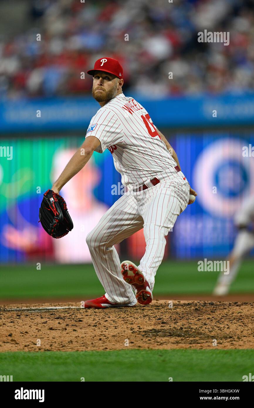 PHILADELPHIA, PA - JUNE 09: Philadelphia Phillies pitcher Zach Wheeler ...