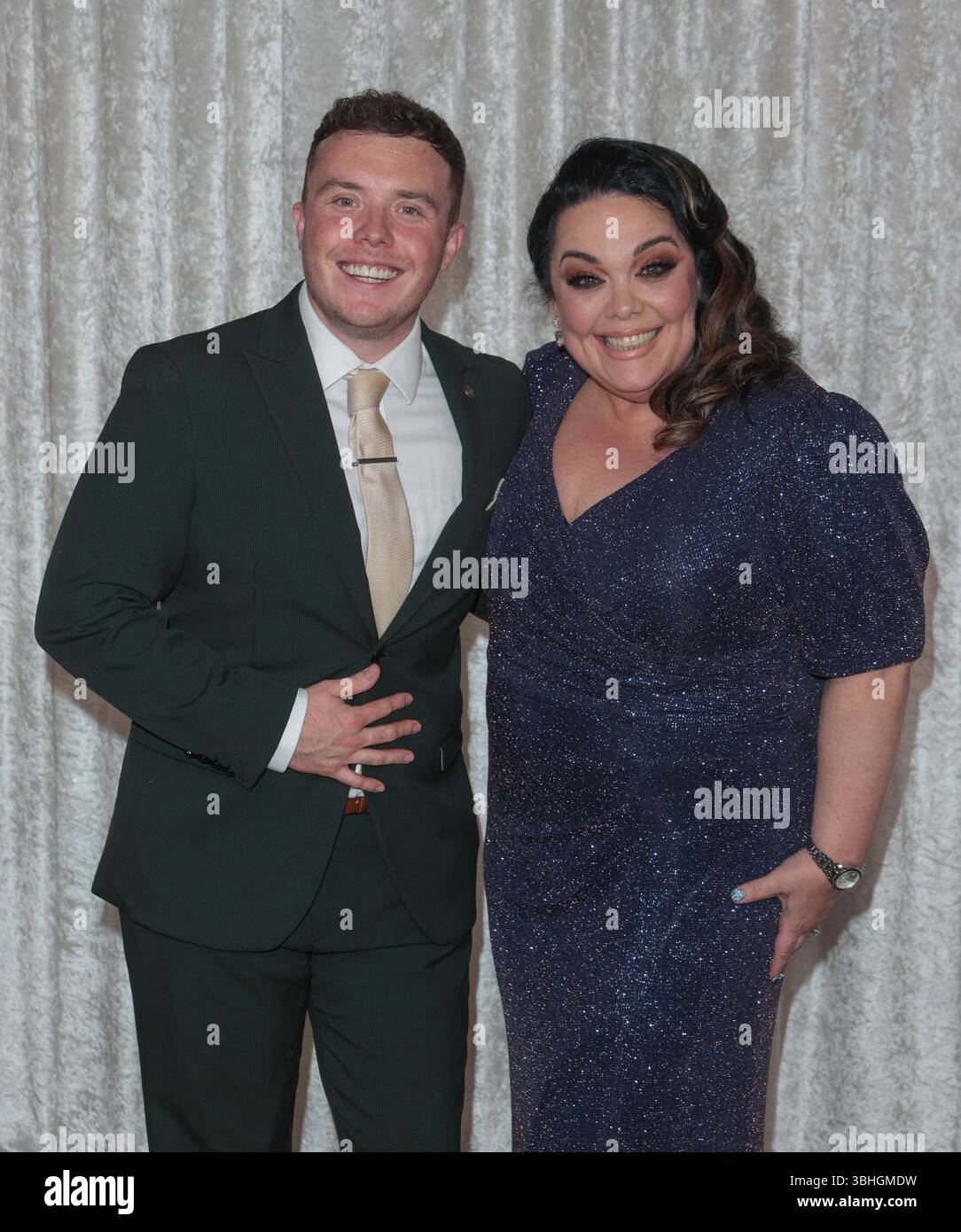 London, UK. 31st May, 2025. Bradley Johnson and Lisa Riley seen ...