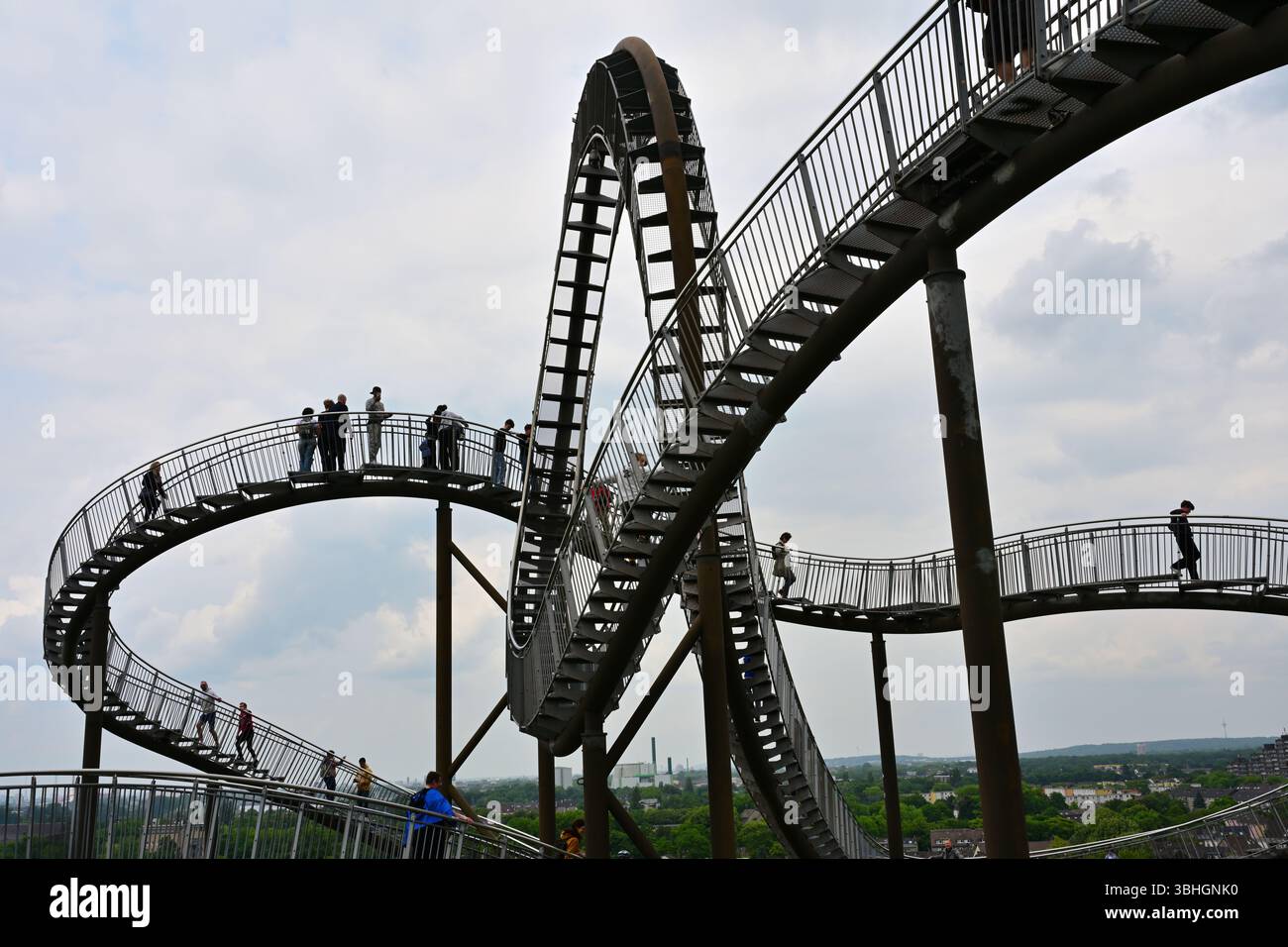 Duisburg, Germany – 06 09 2025: Tiger and Turtle – Magic Mountain Roller Coaster in Duisburg ...