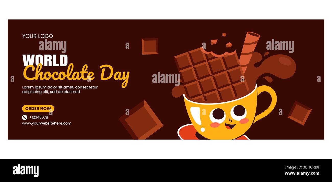 World chocolate day vector vectors Stock Vector Images - Alamy