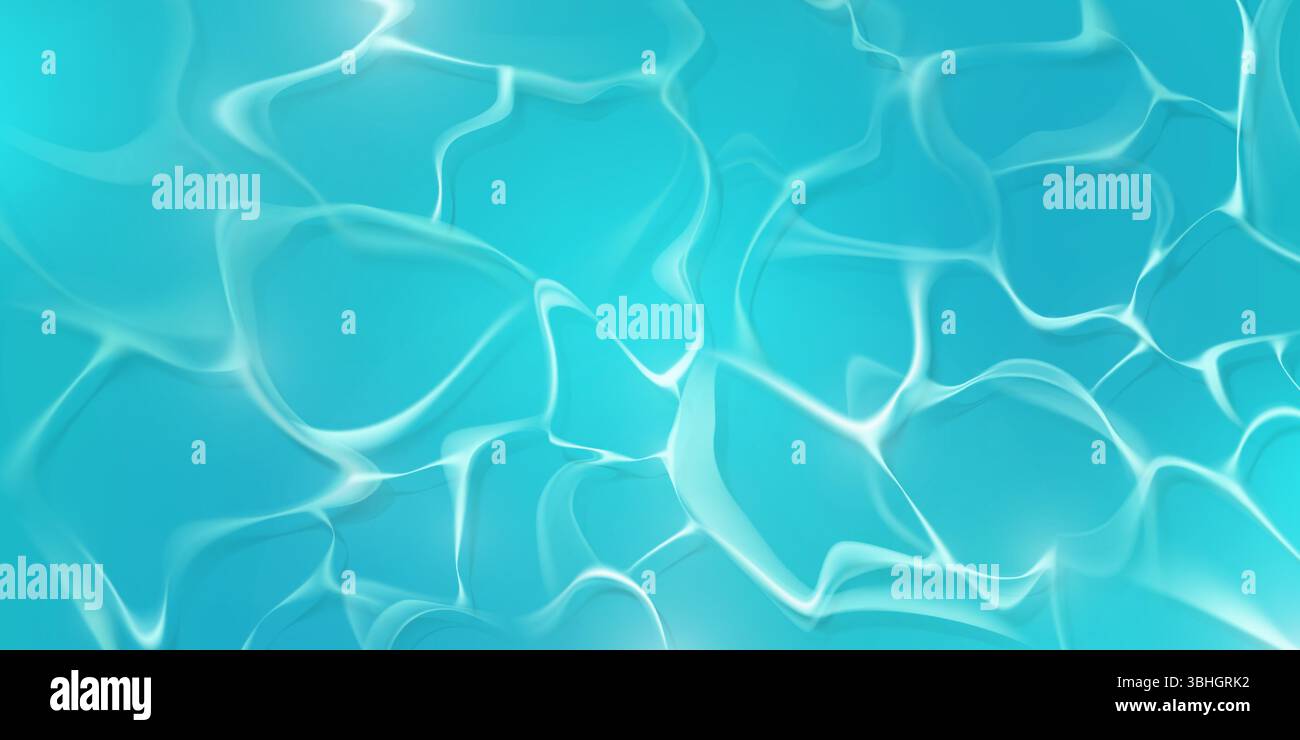 Sun reflection on turquoise waves Stock Vector Images - Alamy