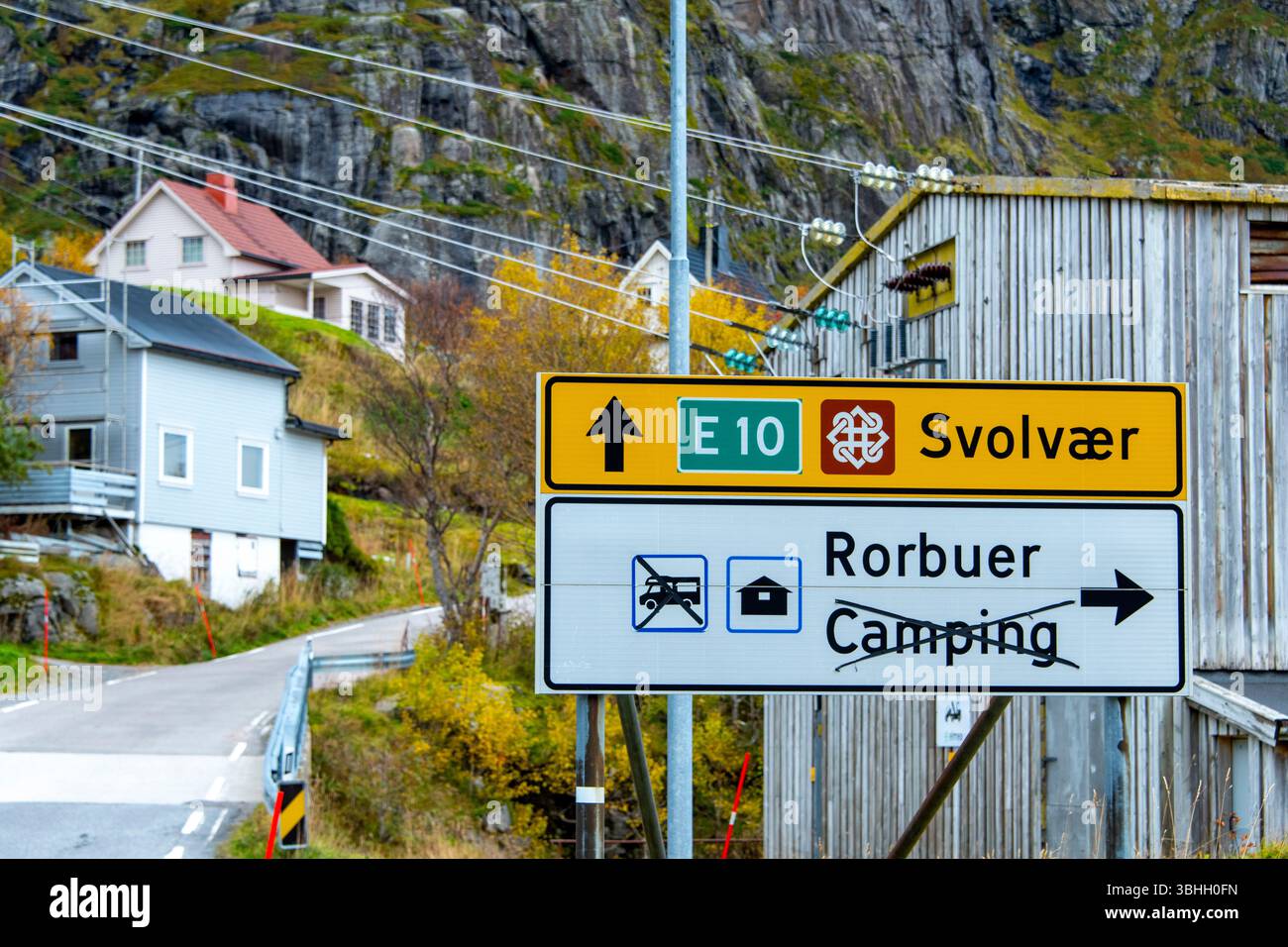 European Route E10 in Lofoten - Norway Stock Photo - Alamy