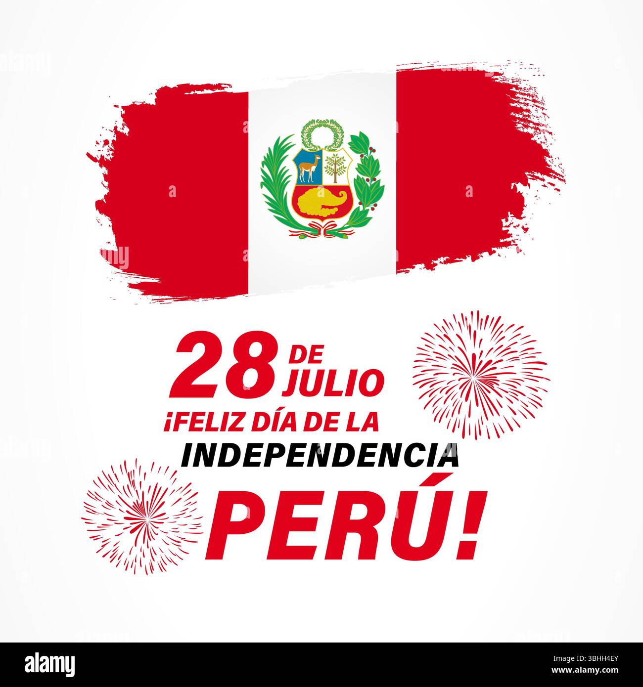 28 de julio peru Stock Vector Images - Alamy