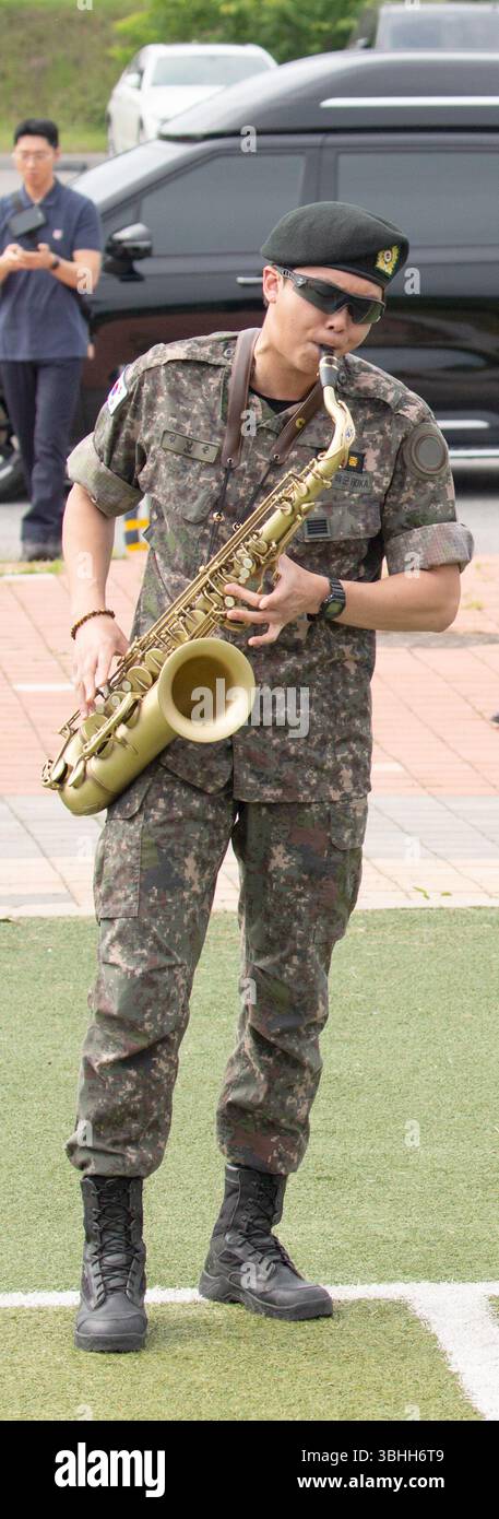Chuncheon, South Korea. RM, June 10, 2025 : BTS member RM just after ...