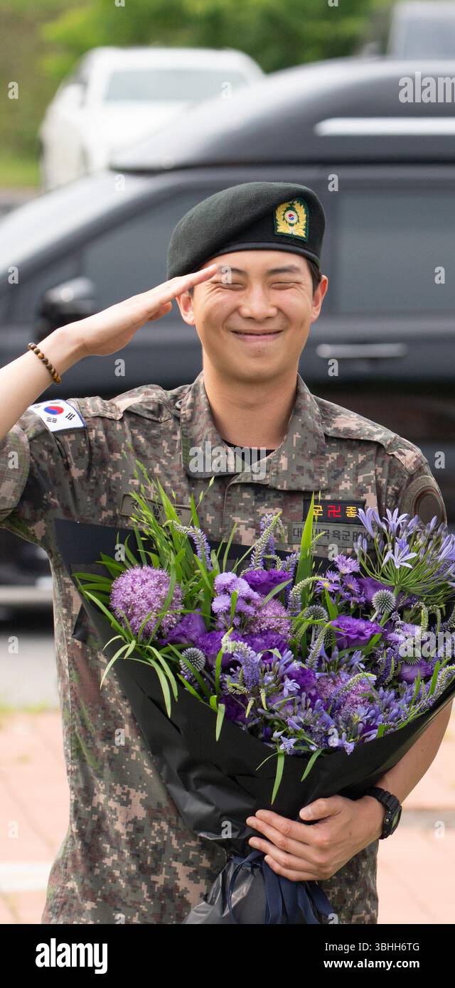 Chuncheon, South Korea. RM, June 10, 2025 : BTS member RM just after ...