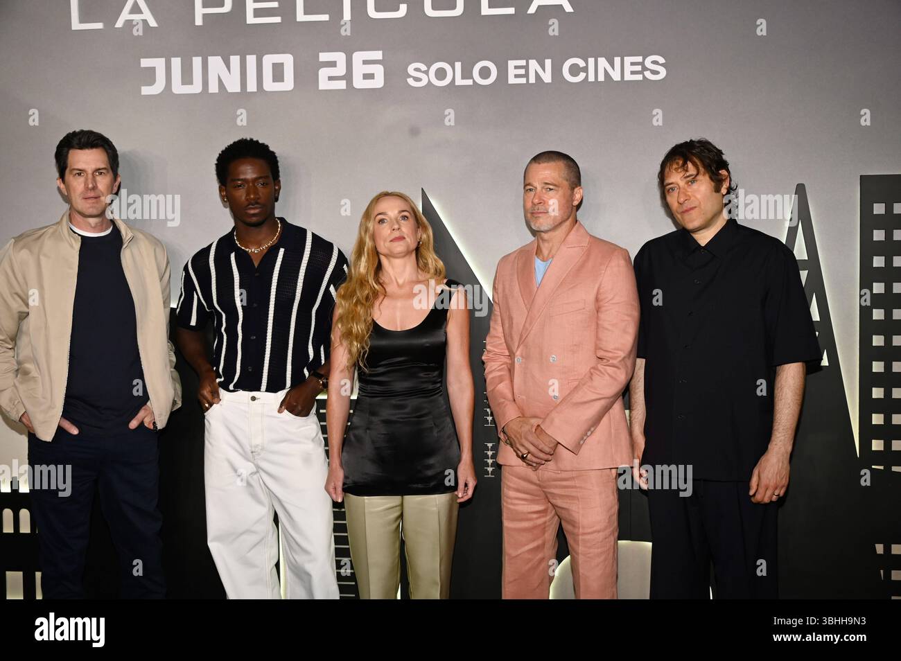 F1: The Movie Photocall L-R Joseph Kosinski, Damson Idris, Kerry Condon ...