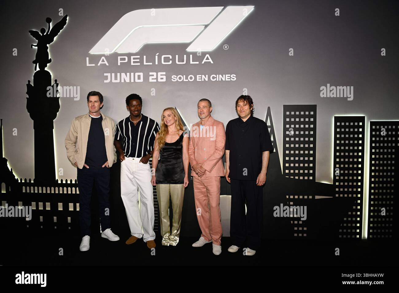 F1: The Movie Photocall L-R Joseph Kosinski, Damson Idris, Kerry Condon ...
