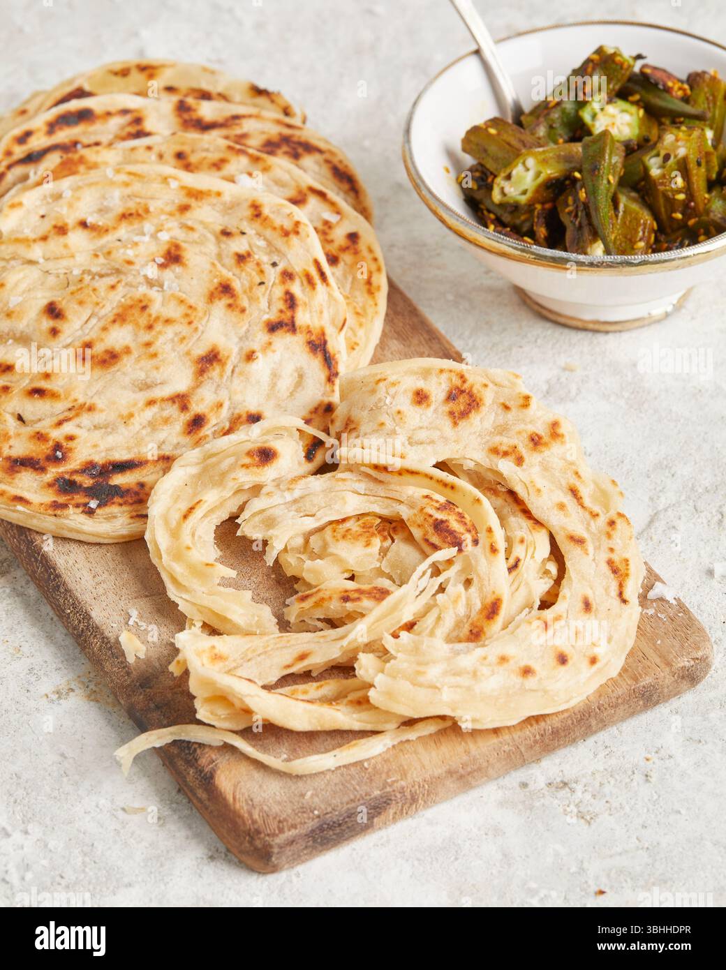 Malabar paratha – a flaky, layered Indian flatbread from South India ...