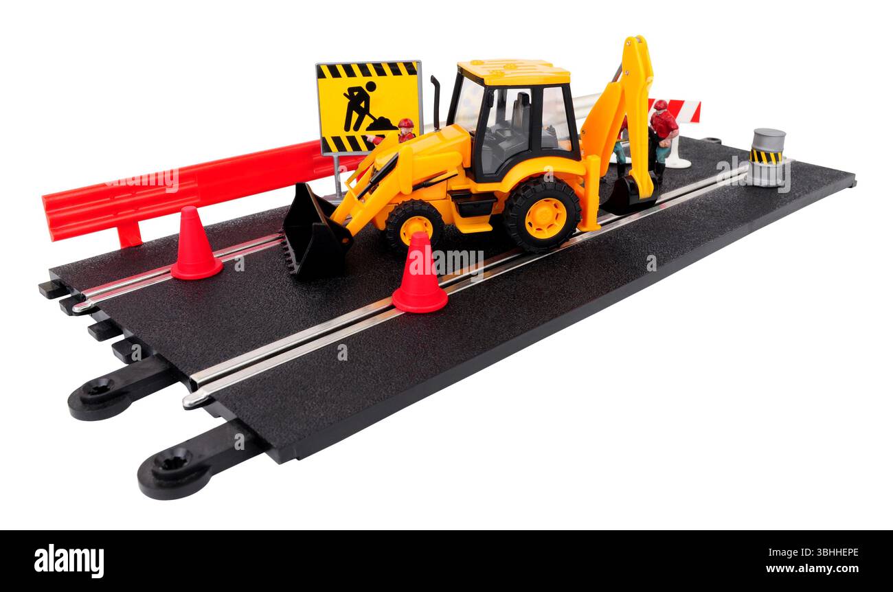 Maintenance work on road Cut Out Stock Images & Pictures - Alamy
