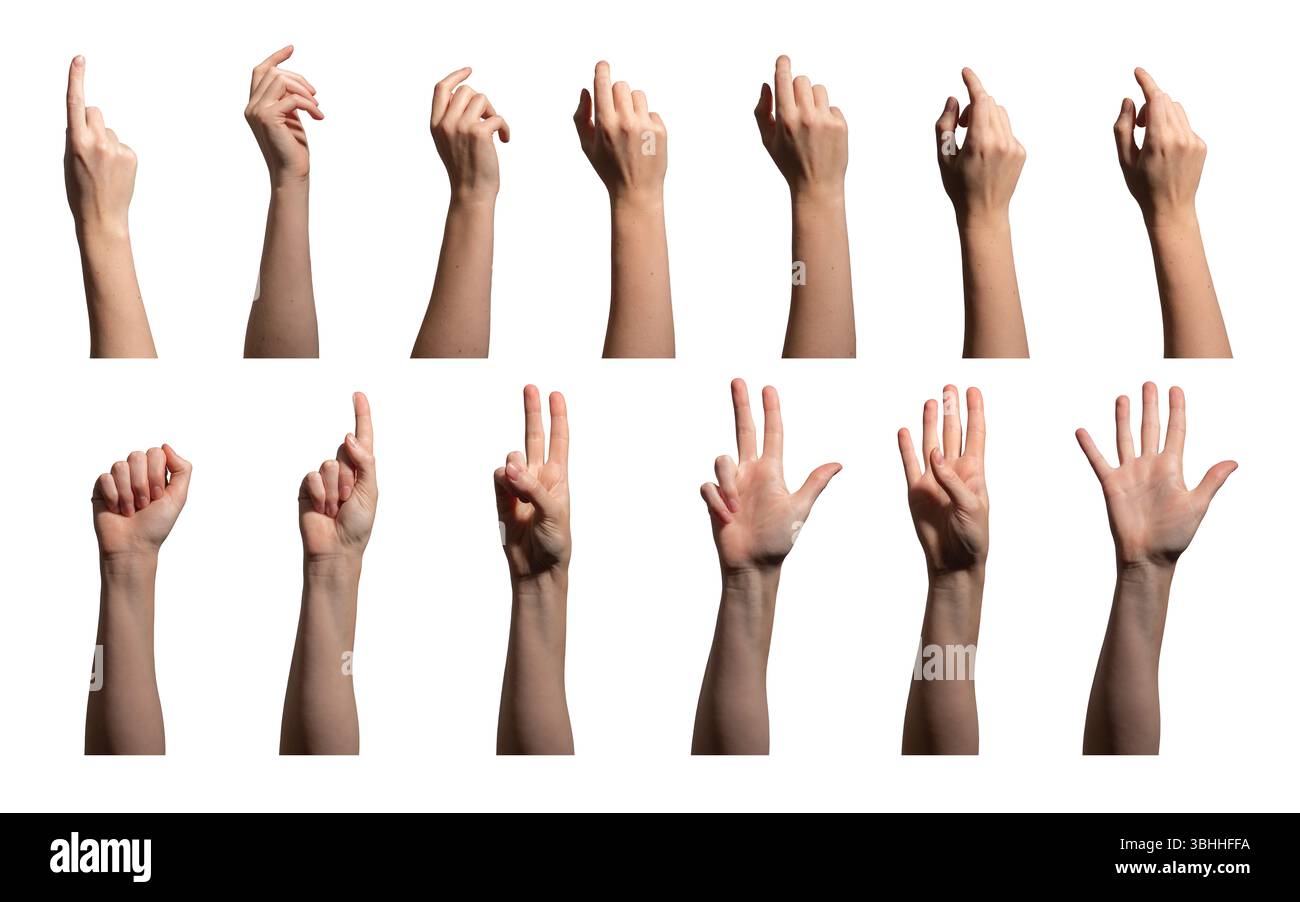 One finger tapping Cut Out Stock Images & Pictures - Alamy