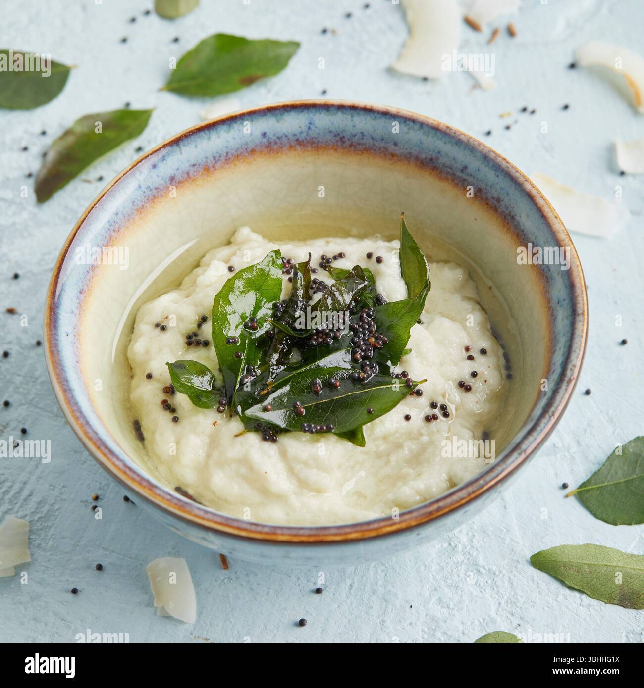 Chutneys and sauces in small bowls – a colorful selection of homemade ...