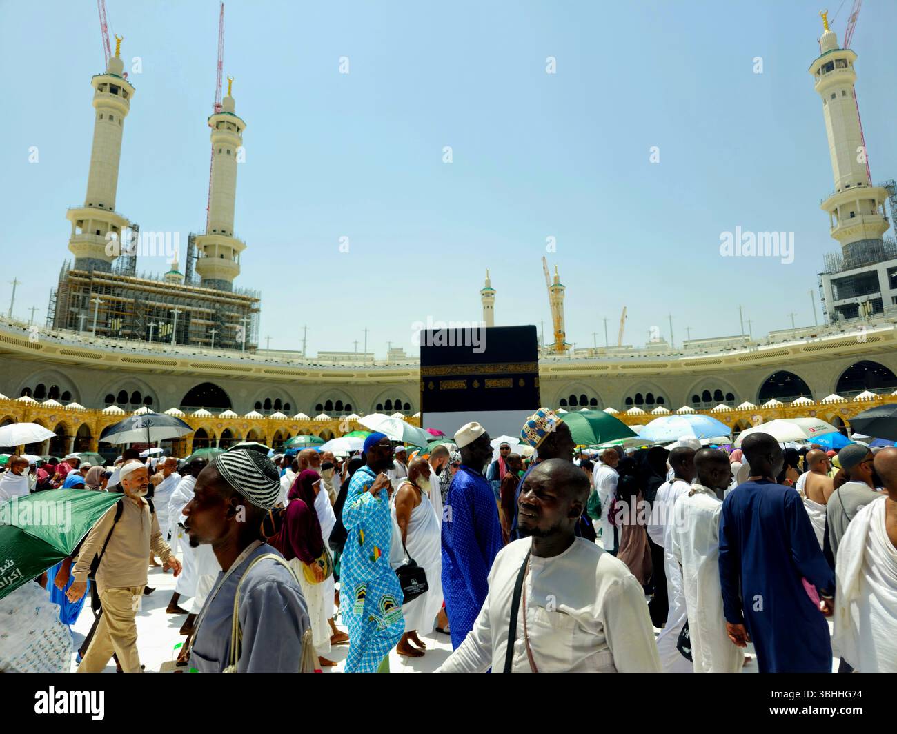 Mecca, Saudi Arabia, June 23 2024: the circumambulation of the grand ...