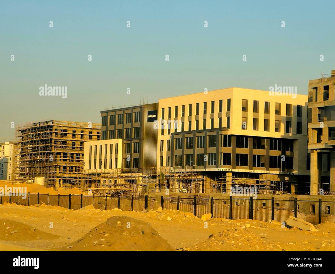 Cairo, Egypt, June 8 2025: Swan lake residence compound that is under ...