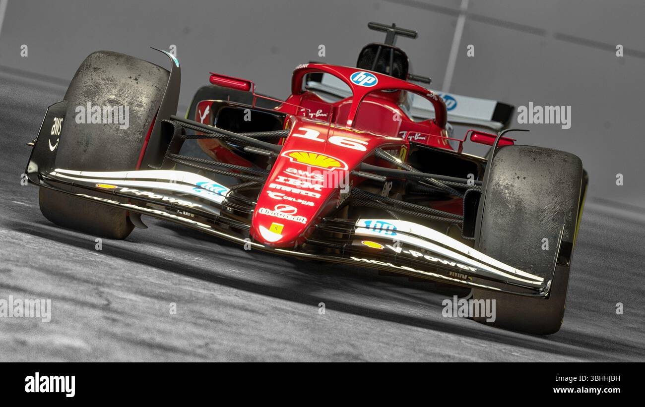 SF-25, The New 2025 Ferrari Single-Seater Stock Photo - Alamy