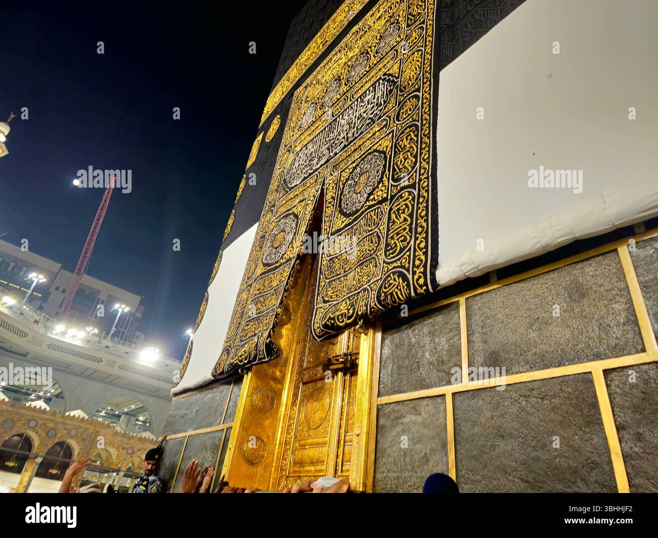 Mecca, Saudi Arabia, June 20 2024: The Golden door of The Holy Kaaba in ...