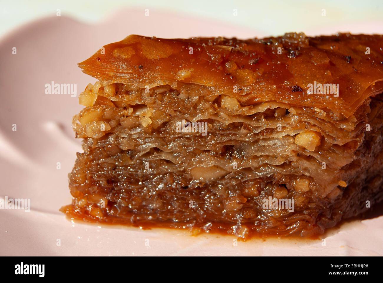 Traditional baklava dessert served on a table, ready to enjoy Stock ...