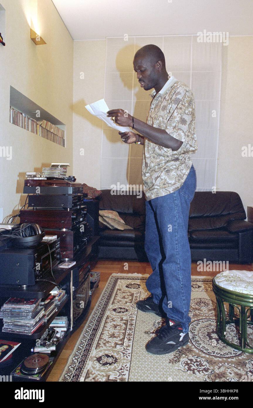 Milan Italy 05/05/1997 :George Weah, AC Milan footballer during a ...