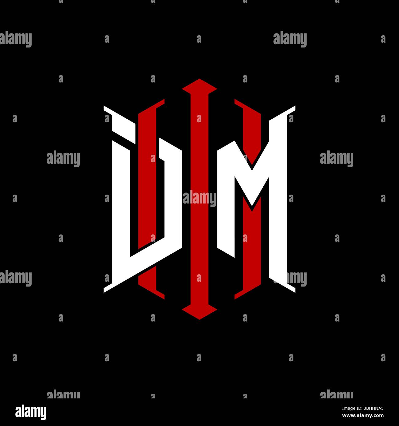 Logo initial monogram with geometric modern rectangle Elegant style ...