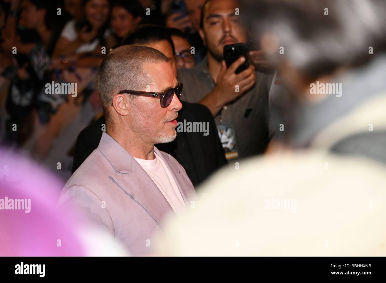 Mexico City, Mexico. 09th June, 2025. Actor Brad Pitt signs autographs ...