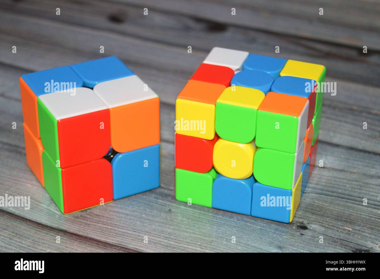 Cairo, Egypt, June 2 2025: The mini Rubik's and Rubik's cubes ...