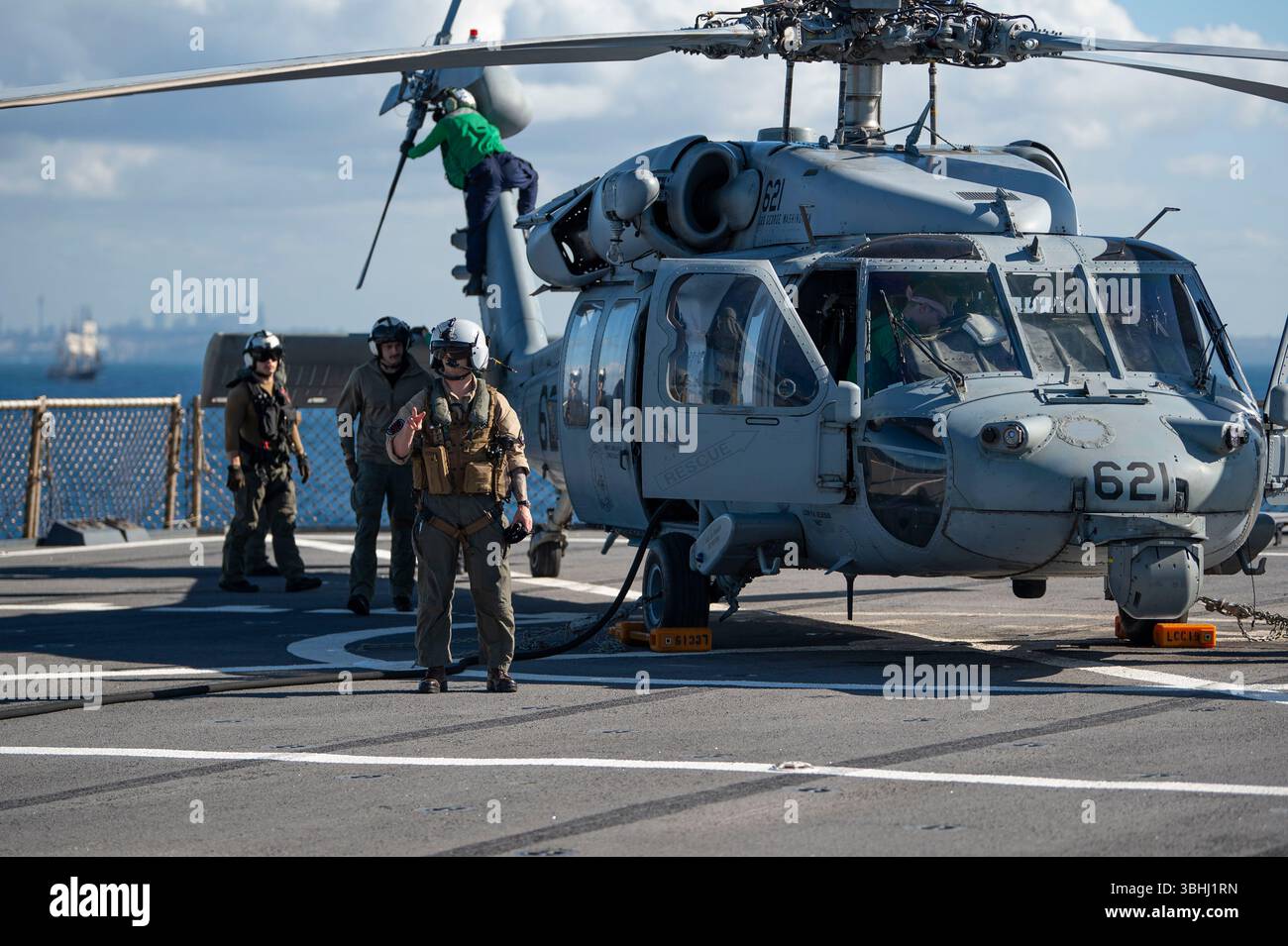 SYDNEY HARBOR (May 31, 2025) – Sailors assigned to the “Golden Falcons ...