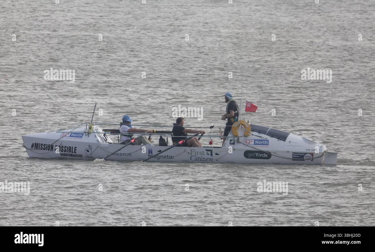 UK. 09th June, 2025. The 2025 GB Row challenge '52 degrees North' Hope ...