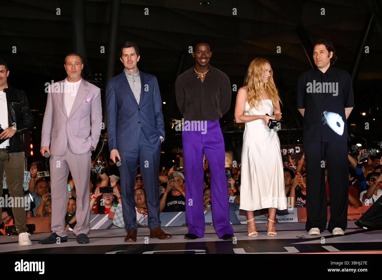 June 9, 2025, Mexico City, Ciudad de Mexico, Mexico: (L-R) Brad Pitt ...