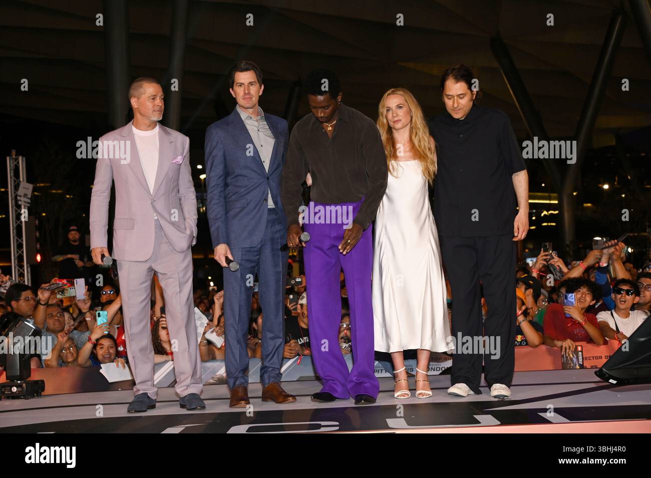 Mexico City, Mexico. 09th June, 2025. (L-R) Brad Pitt, Director Joseph ...