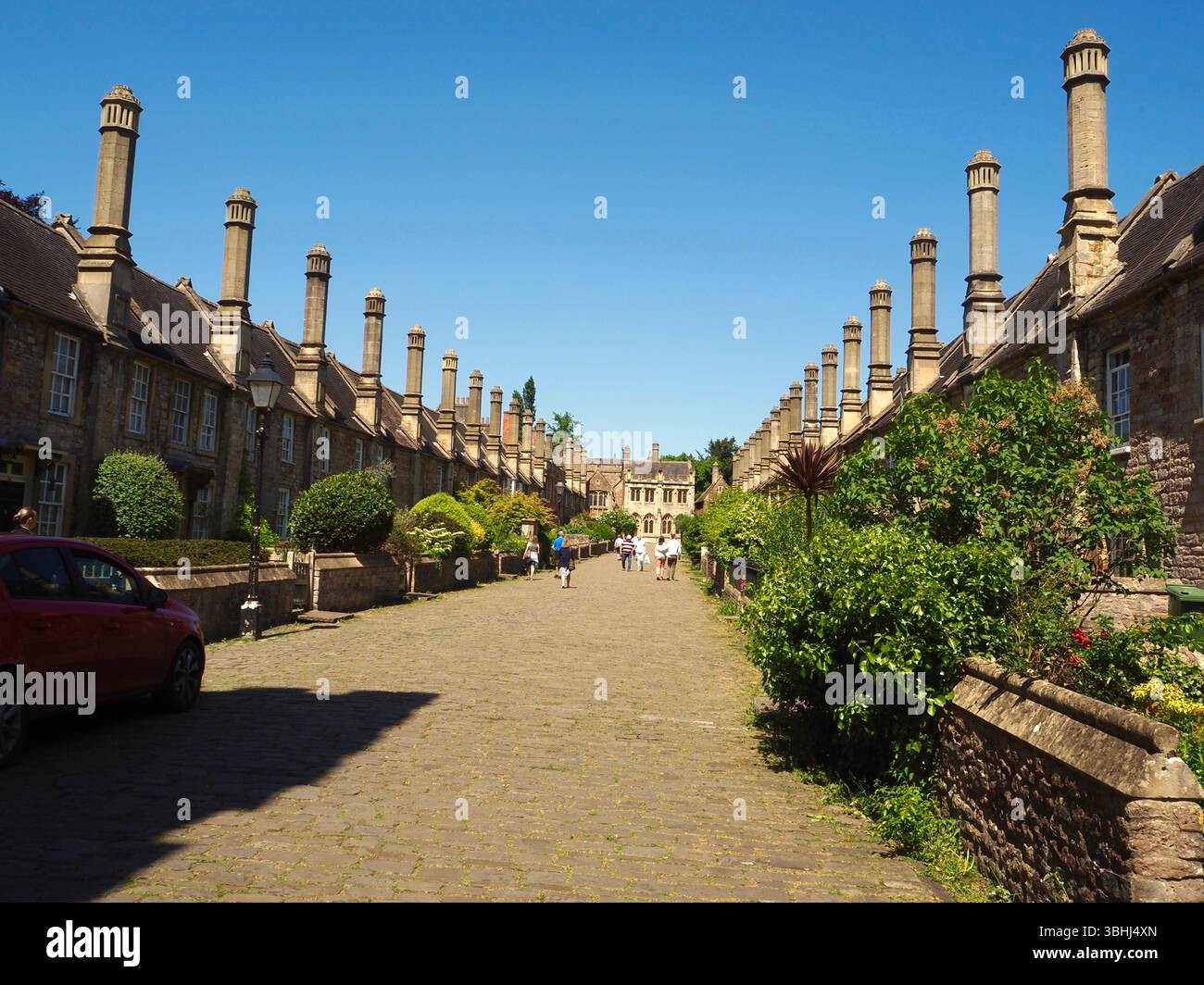 Vicars' Close, adjoining Wells Cathedral. Believed to be the oldest ...