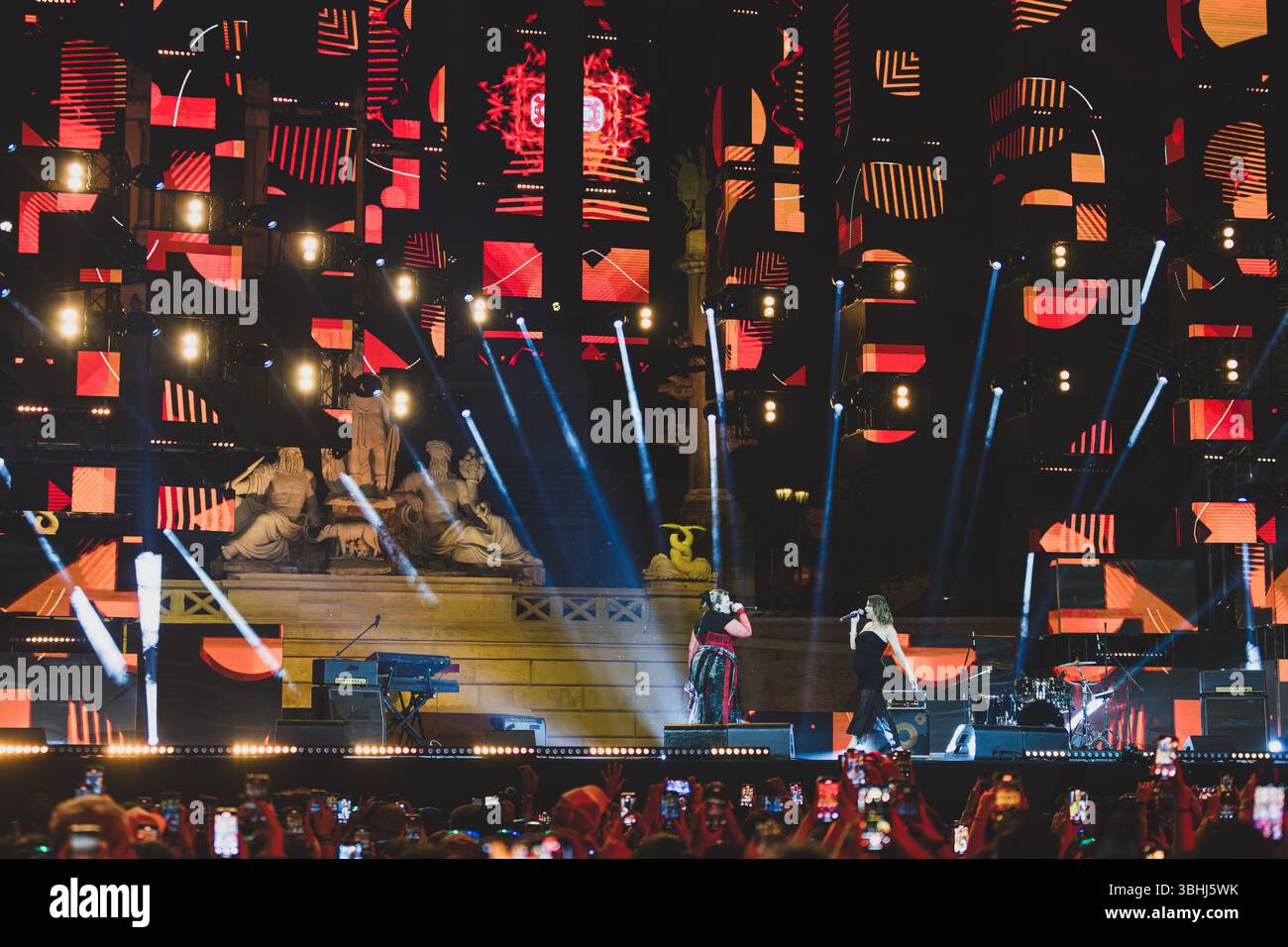 Rome, Italy. 09th June, 2025. Big Mama and Alessandra Amoroso perform ...