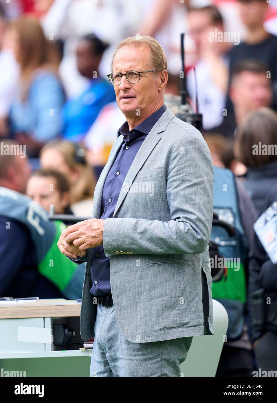 Norbert Koenig TV presenter in the UEFA Nations League 2025 Third Place match GERMANY, France ...