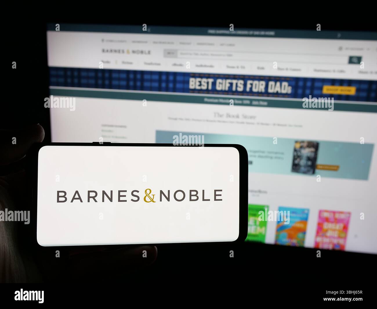 Germany. 24th May, 2025. In this photo illustration, a person is holding a smartphone with the ...