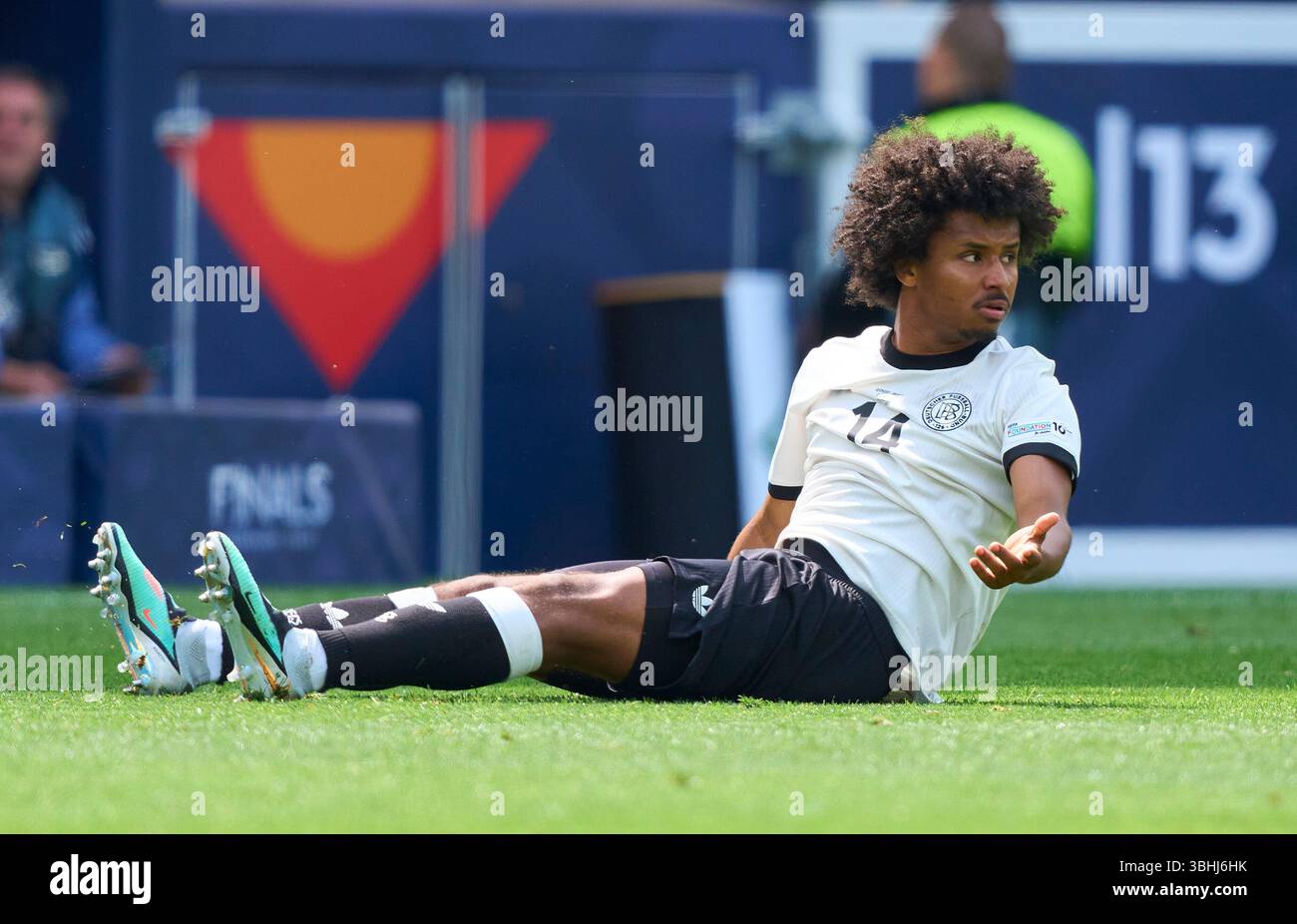 Karim Adeyemi, DFB 14 in the UEFA Nations League 2025 Third Place match ...