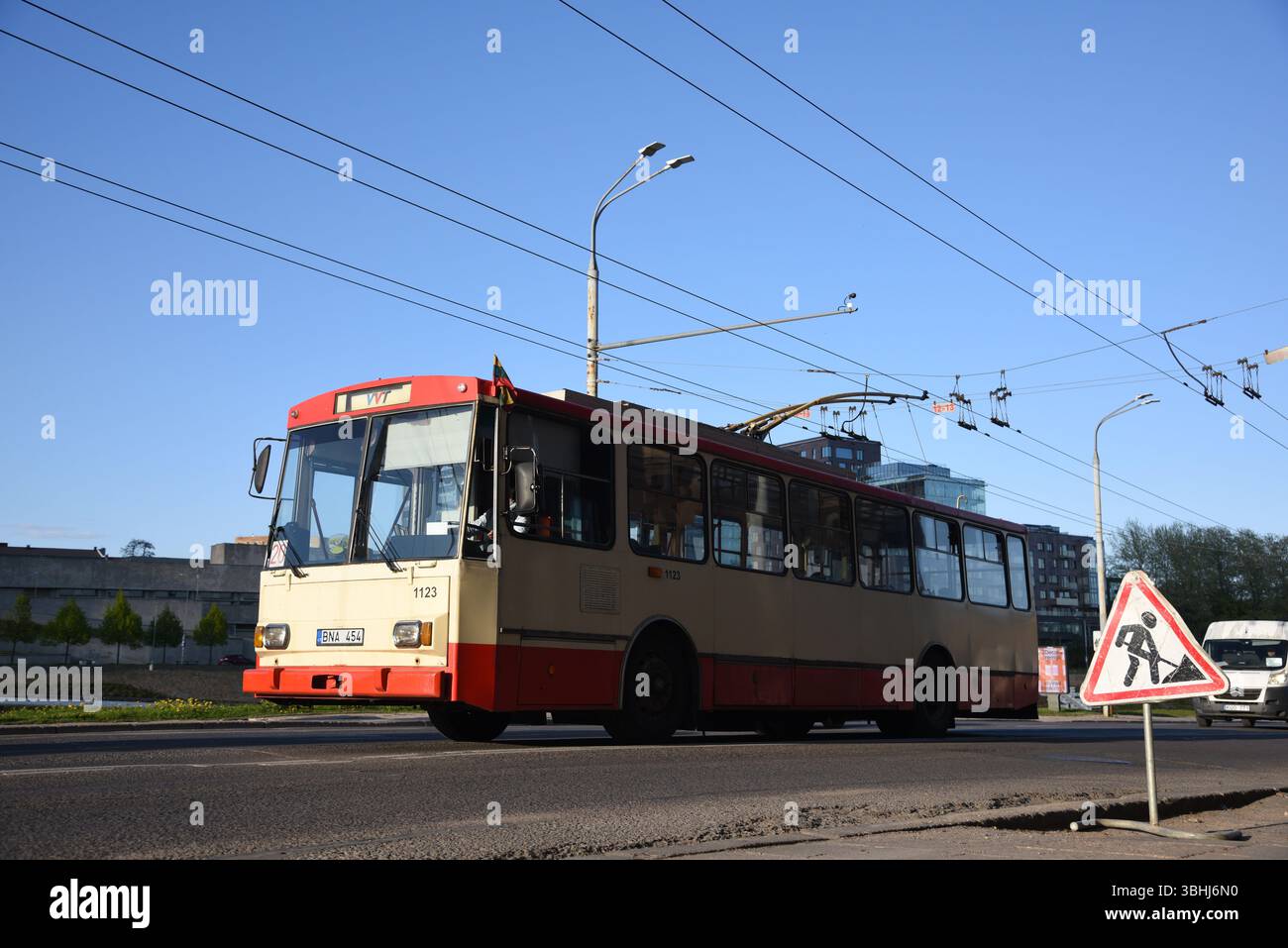 Skoda 14Tr trolleybus Stock Photo - Alamy