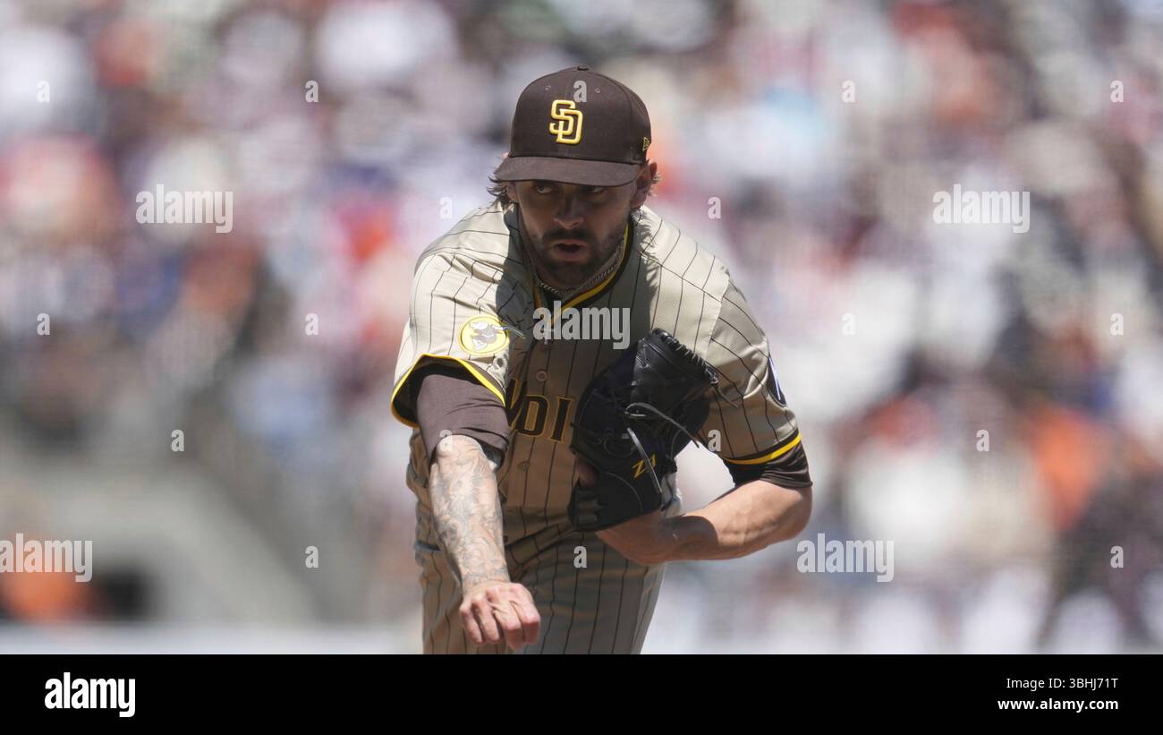 San Diego Padres pitcher David Morgan during a baseball game against ...