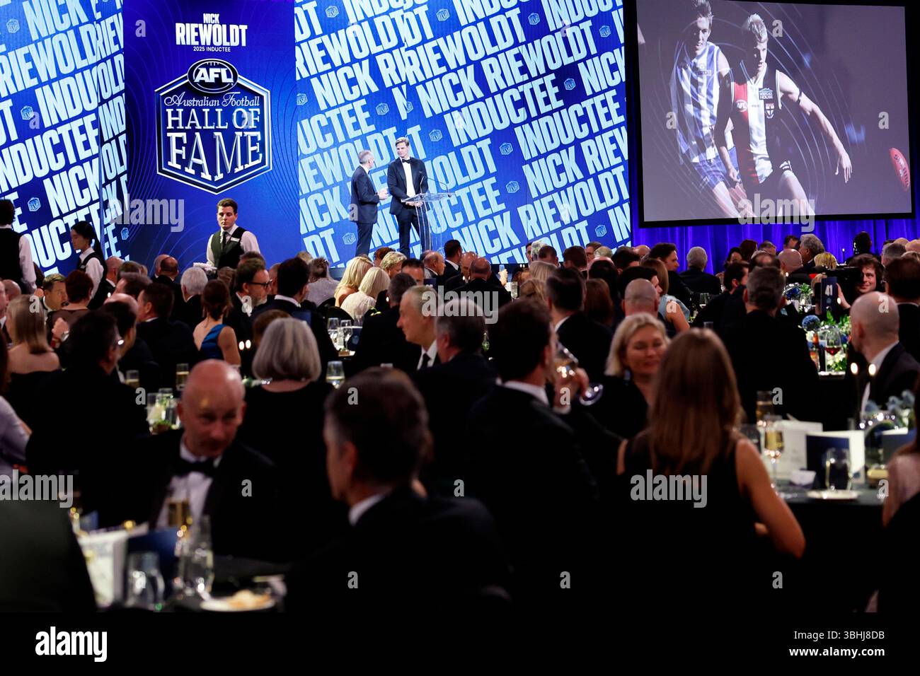Melbourne, Australia. 10th June, 2025. Nick Riewoldt, (R) Hall of Fame ...