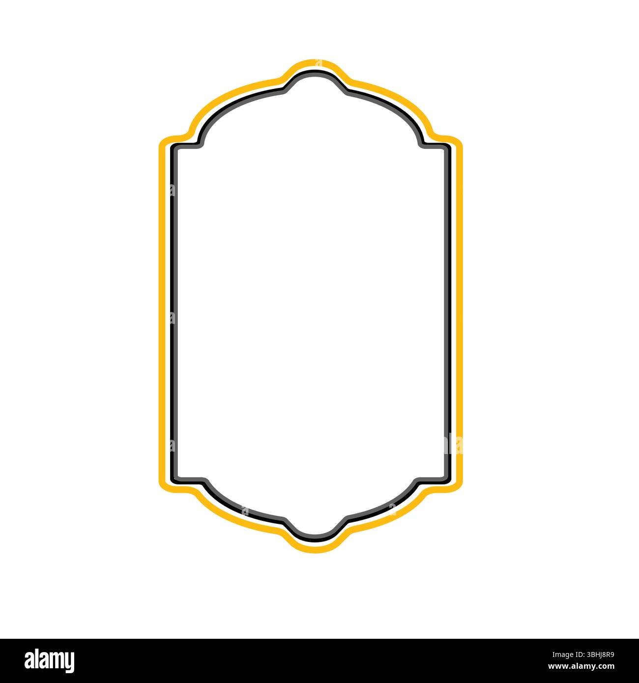 Islamic Iranian Art Design Text Box Floral Vector Islamic floral design ...