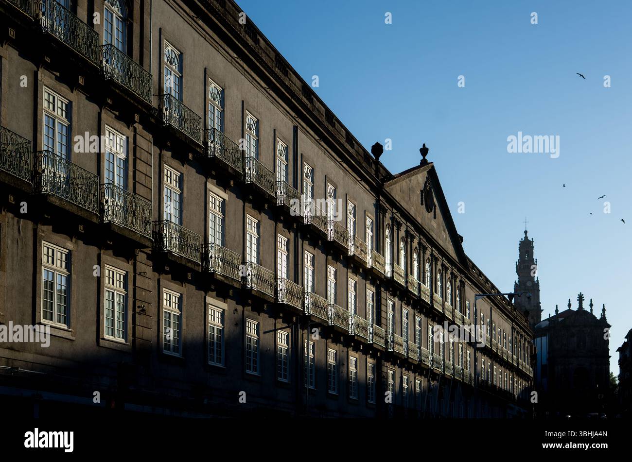 Porto, Portugal. Different views of old buildings in the historic area ...