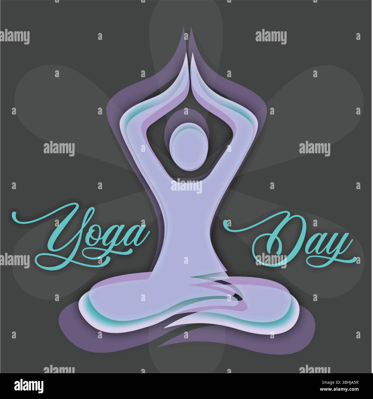Artistic International Yoga Day Backgrounds, Typography & Calligraphy ...
