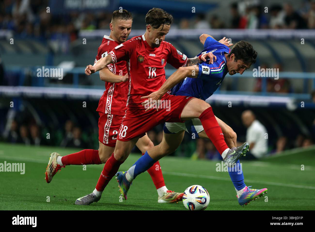Reggio Emilia, Italy June 9, 2025: Oleg Reabciuk of Moldavia, Stefan ...