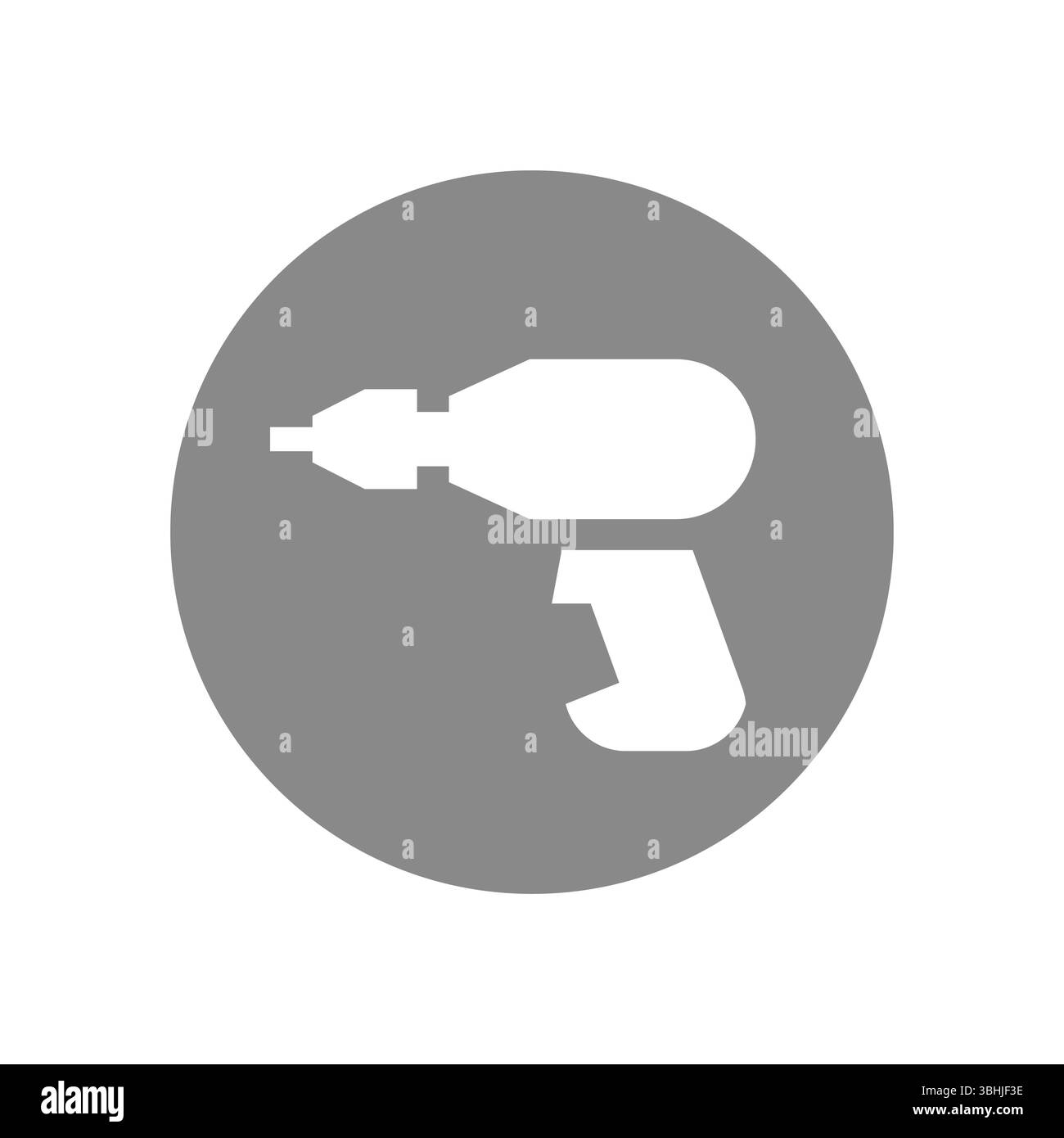 Power drill pistol with drill bit. Drilling or screwdriver battery ...