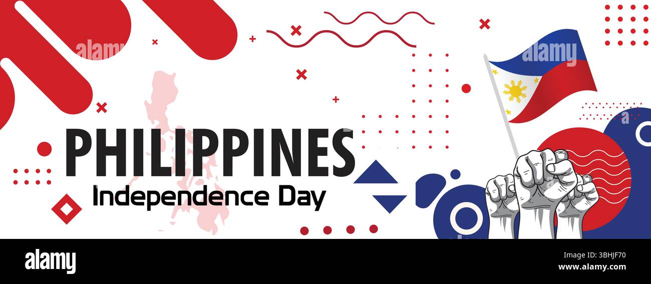 Philippines Independence Day Banner - Dynamic Flag & Freedom Design ...