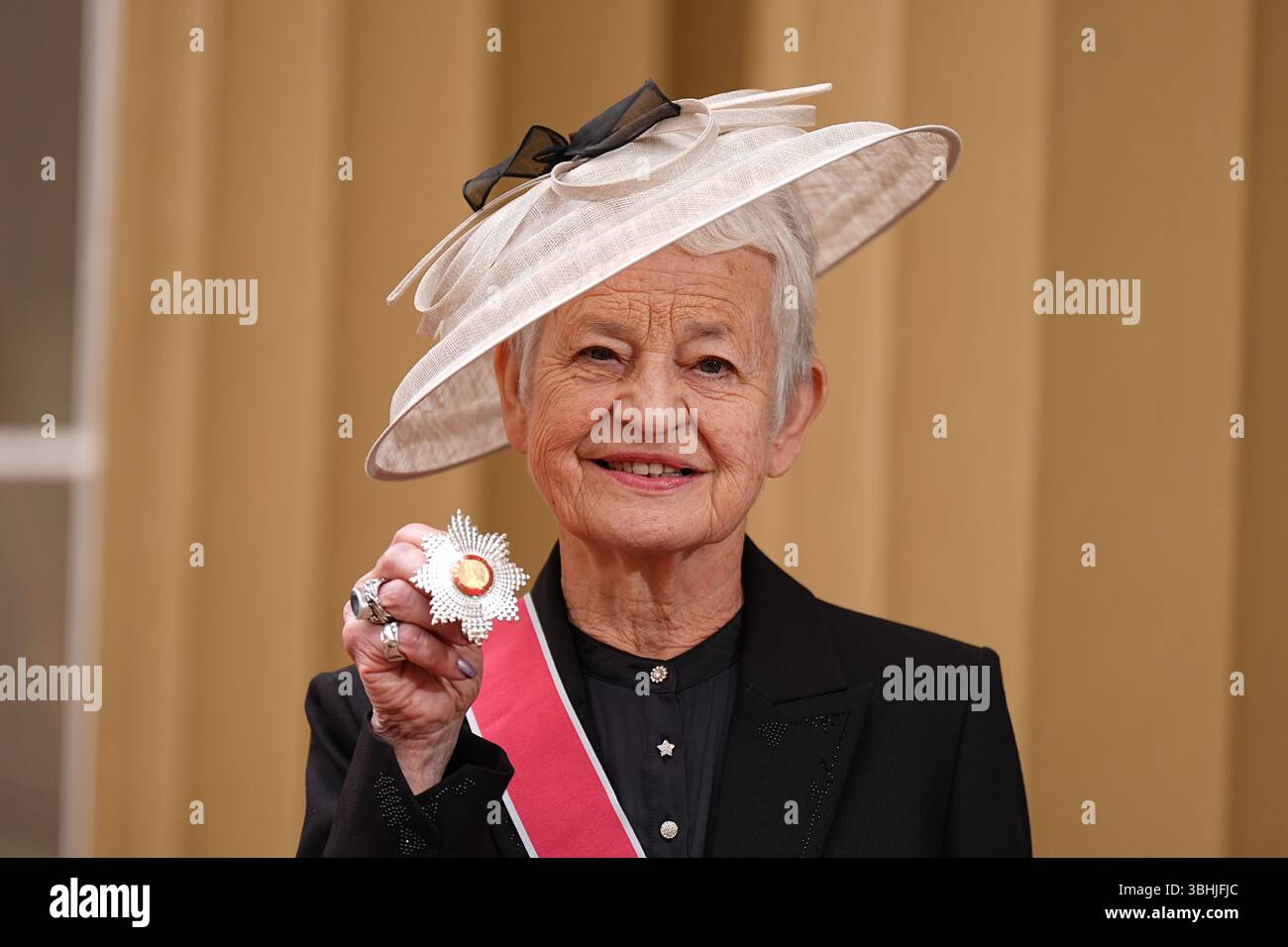 Dame Jacqueline Wilson after being made a Knight Grand Cross of the ...