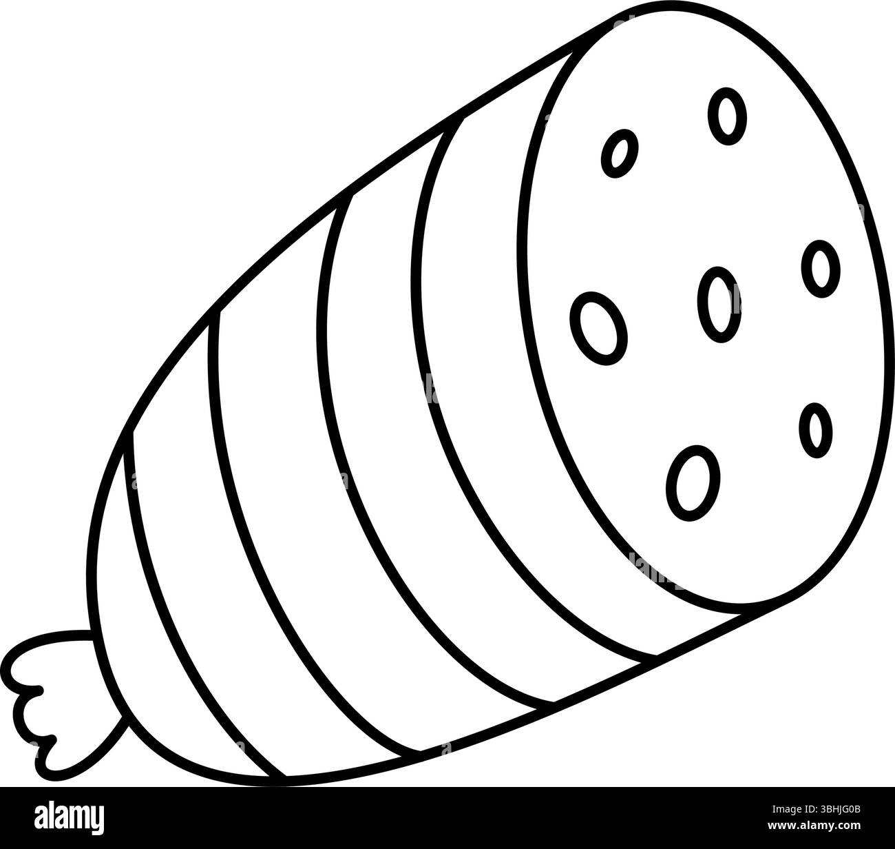 Sausage outline symbol. Fresh raw sausages. Vector illustration Stock ...