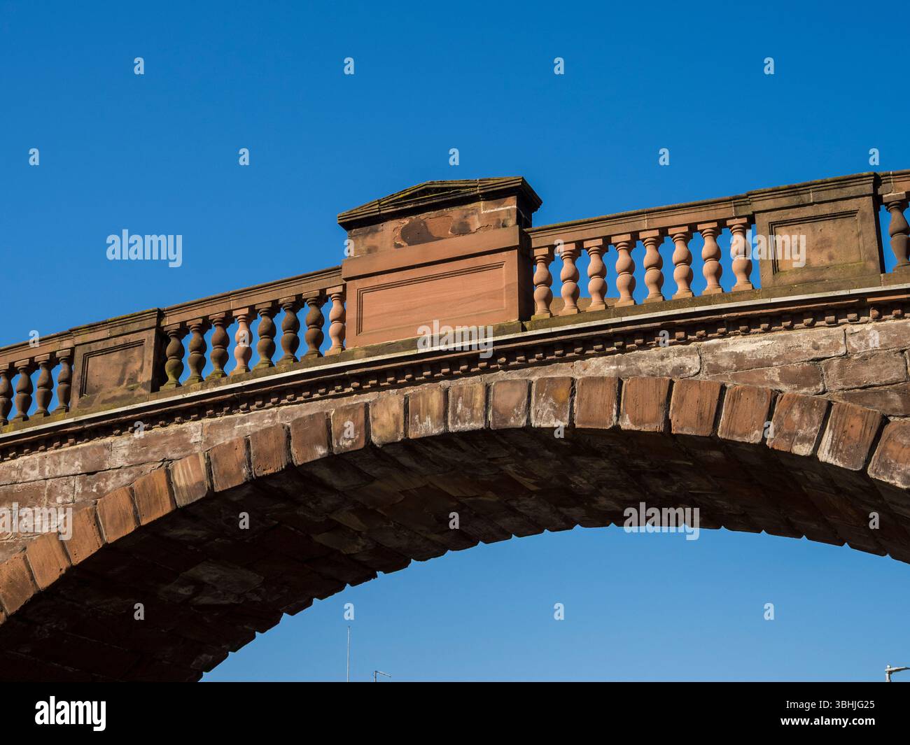 Sandstone Arch Bridge, The Watergate, City Walls, Chester, Cheshire ...